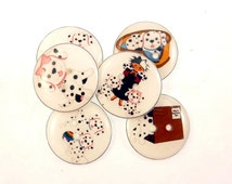 Popular items for themed buttons on Etsy