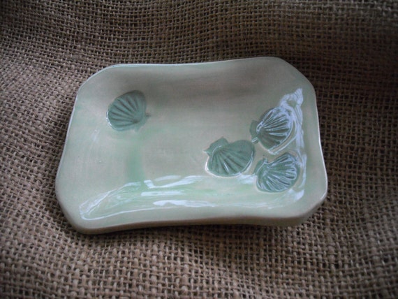 Seashell Soap Dish Nautical Bathroom Decor Beach