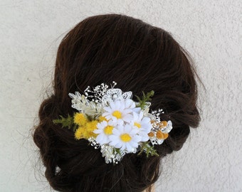 Daisy hair comb | Etsy