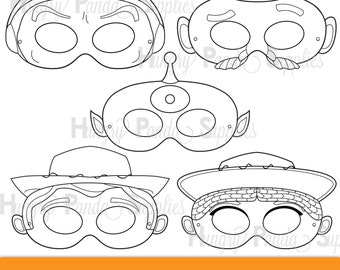 Little Red Riding Hood Printable Coloring Masks little red