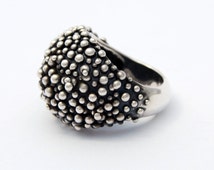 Unique cast silver ring related items | Etsy