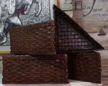 Popular items for triangular basket on Etsy