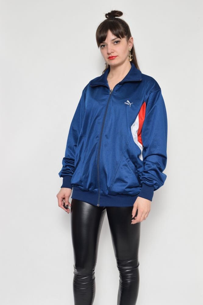 Vintage PUMA Navy Blue Jacket Jumper – Haute Juice