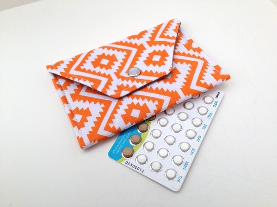 Birth Control Case / Pill Cozy Birth Control Pill Pack / ID