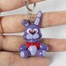 Bonnie Plush Keychain in Polymer Clay from Five Nights at
