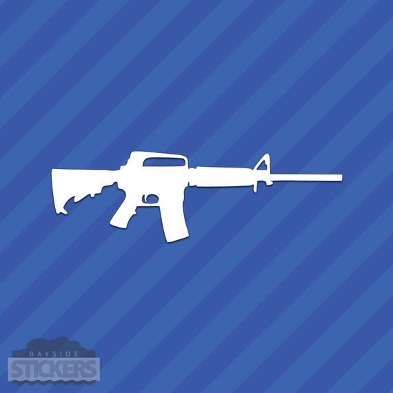 AR-15 AR15 Gun Vinyl Decal Sticker US Military Assault Rifle