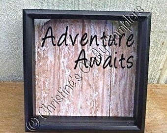 Shadow box bank | Etsy