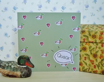 Duck thank you card | Etsy