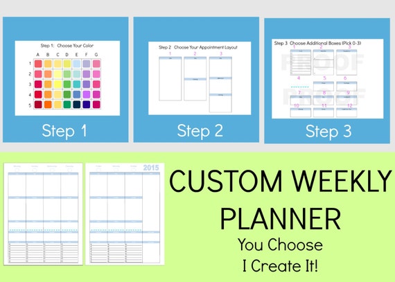 Items Similar To Make Your Own Day Planner Daily Planner Pages 