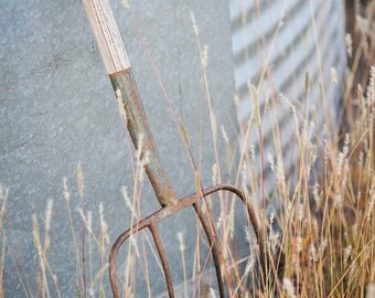 Items similar to Three Prong Primitive Pitch Fork on Etsy