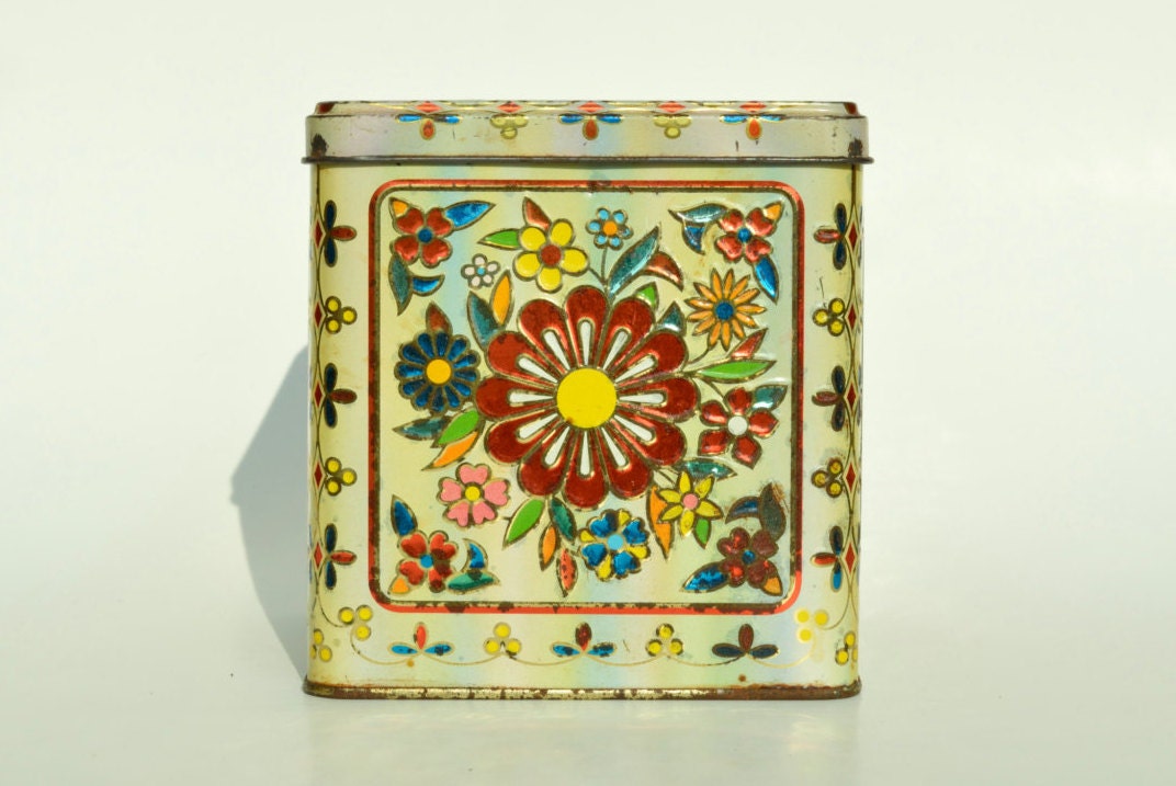 Vintage 1970s Floral Tin – Haute Juice