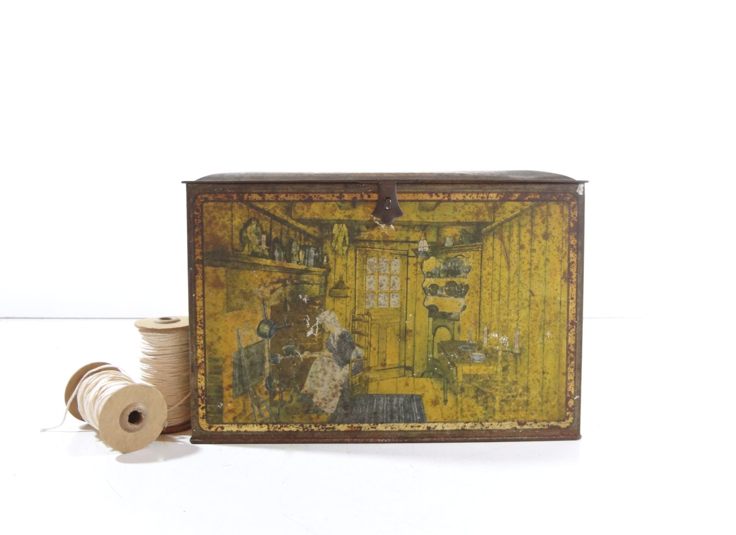 Vintage Canco Biscuit Tin Box / Rustic Decor – Haute Juice