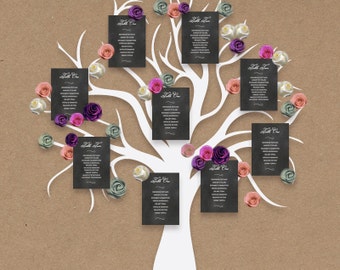 Wedding Tree Table Plan DIY Printable Tree Seating Plan 3