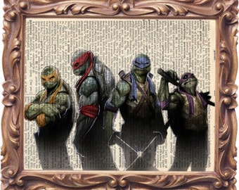 Ninja turtle art | Etsy