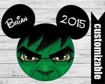 Hulk mickey | Etsy