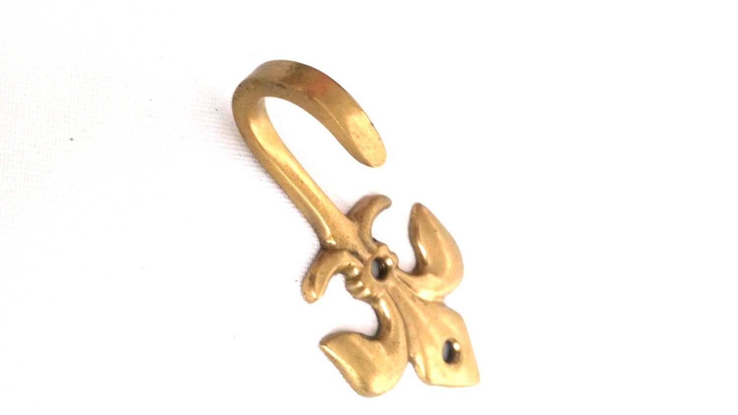 1 Small Lily Wall hook / Coat hook / Towel hook Solid brass – Haute Juice