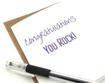 Popular items for you rock card on Etsy