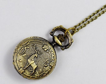 Deer pocket watch | Etsy