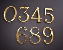 Popular items for brass house numbers on Etsy