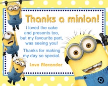 Unique minion thank you related items | Etsy
