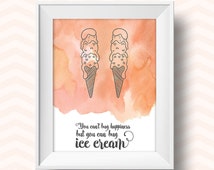 Popular items for ice cream poster on Etsy