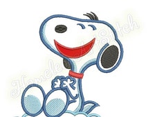 Unique snoopy embroidery related items | Etsy