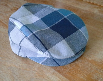 Items similar to Boys newsboy hat gray and black on Etsy