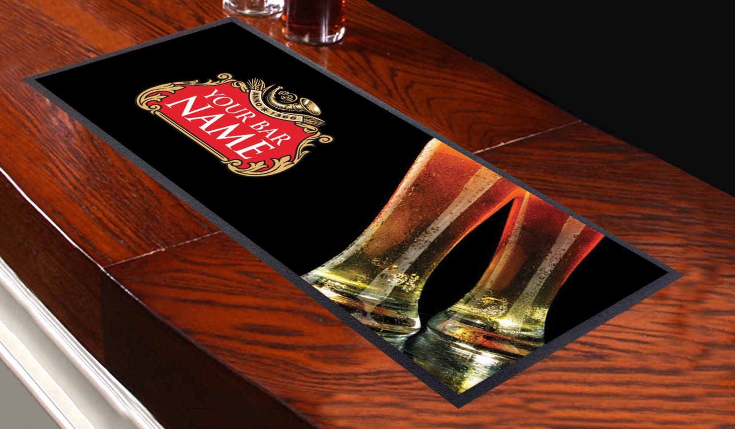 Personalised Bar Runner Beer Label Design Perfect Bar
