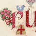 Ruby 40th Wedding Anniversary Customisable Cross Stitch Chart