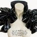 Black pvc/vinyl ruffle shrug/bolero-gothic by NoirRomantique