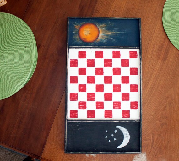 Decorative Wooden Checker Board