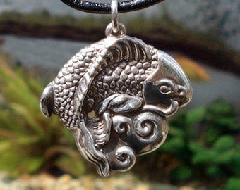 Koi fish pendant | Etsy
