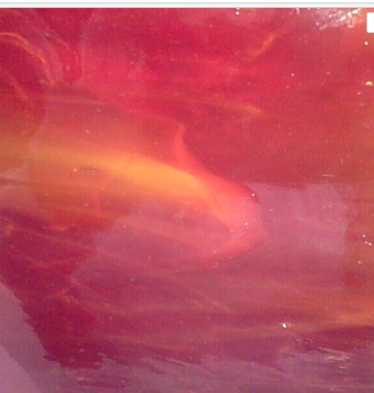 Sheet BRIGHT RED IRIDIZED Stained Glass Sheet Mosaic Supply