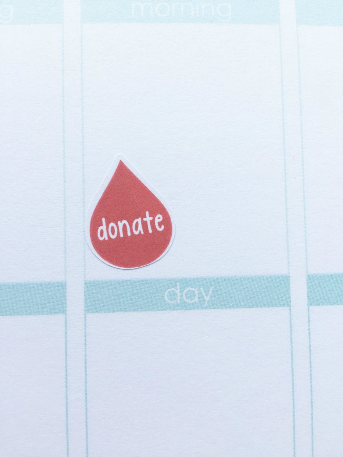 donate blood sticker stickers for planners journals