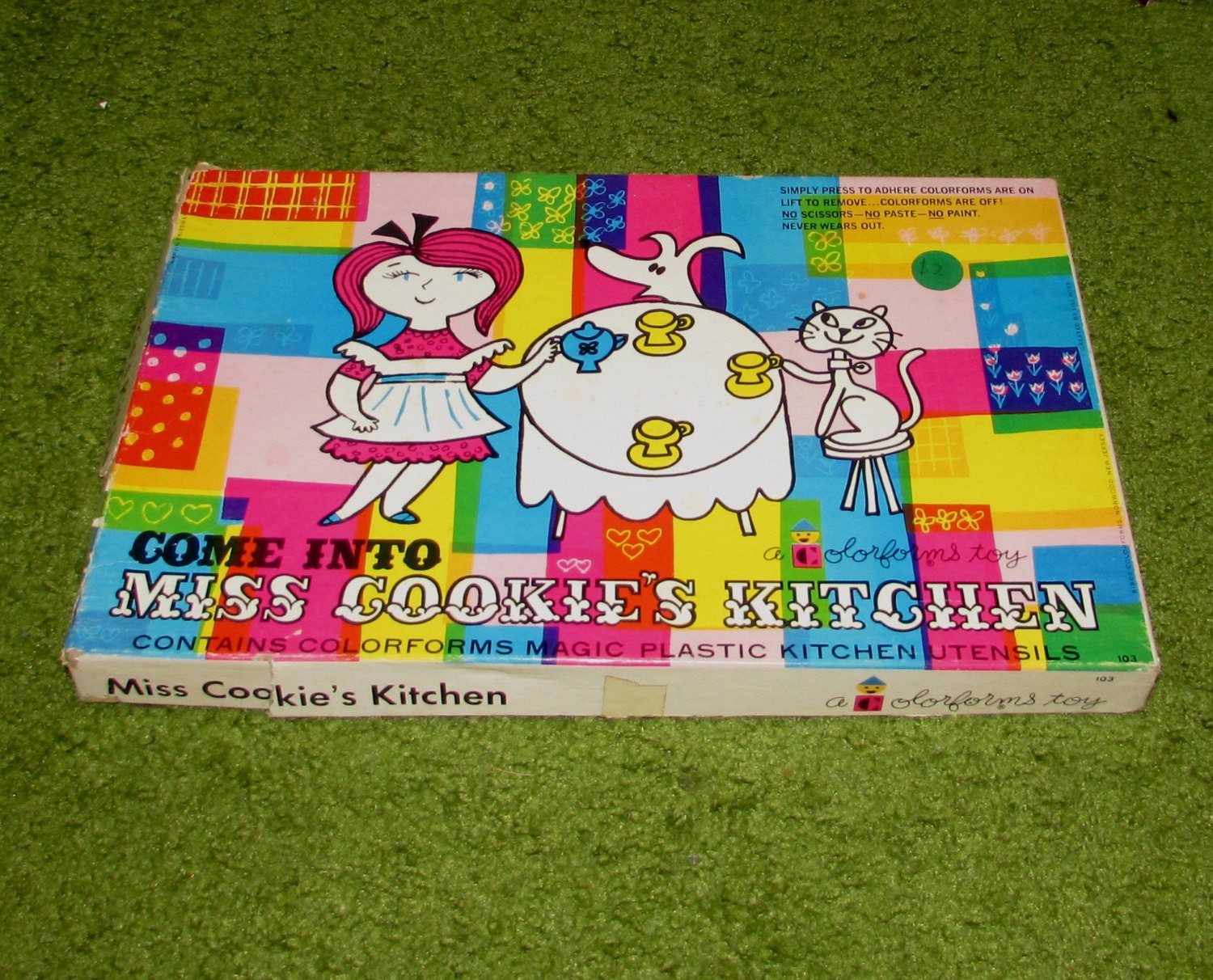 Vintage Miss Cookies Kitchen 60s Colorforms Toys childhood