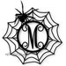 Spider Web Circle Monogram Frame SVG File Vector dxf PDF eps