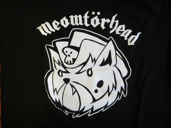 MEOWTORHEAD t-shirt Motorhead cat t-shirt