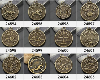 Metal zodiac sign | Etsy