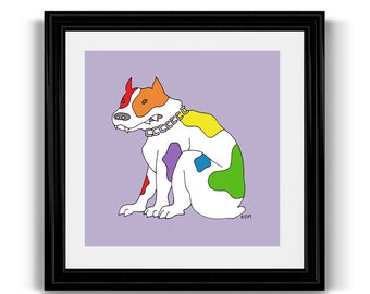Gay pride dog | Etsy
