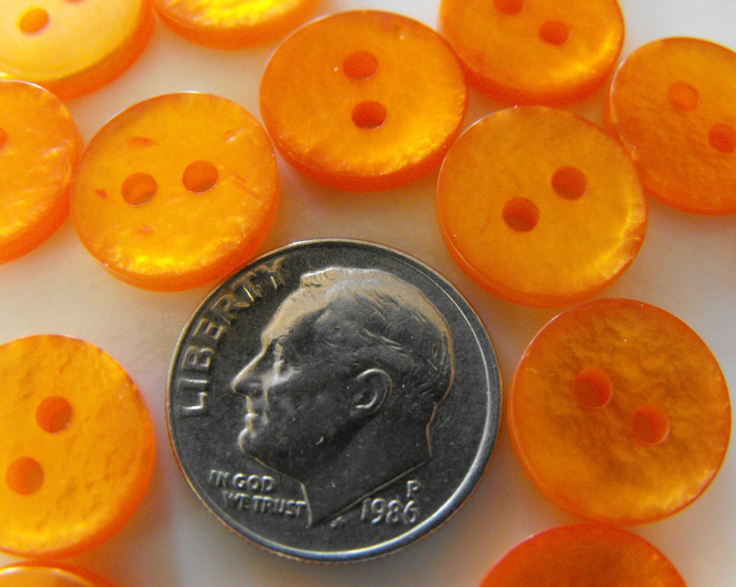 25 Orange Metallic Small Round Buttons Size 7/16". from AJStuff on Etsy ...