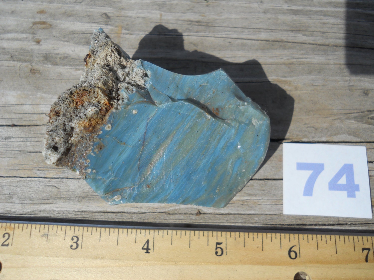 Leland Blue Stone Blue Slag Glass Lake Michigan Leland