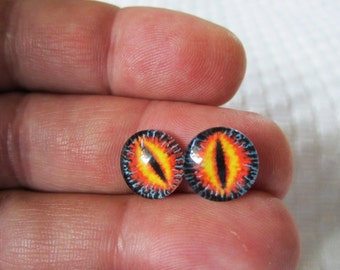 Dragon eyes glass eyes for crafts and sculpture 12mm by artistJP