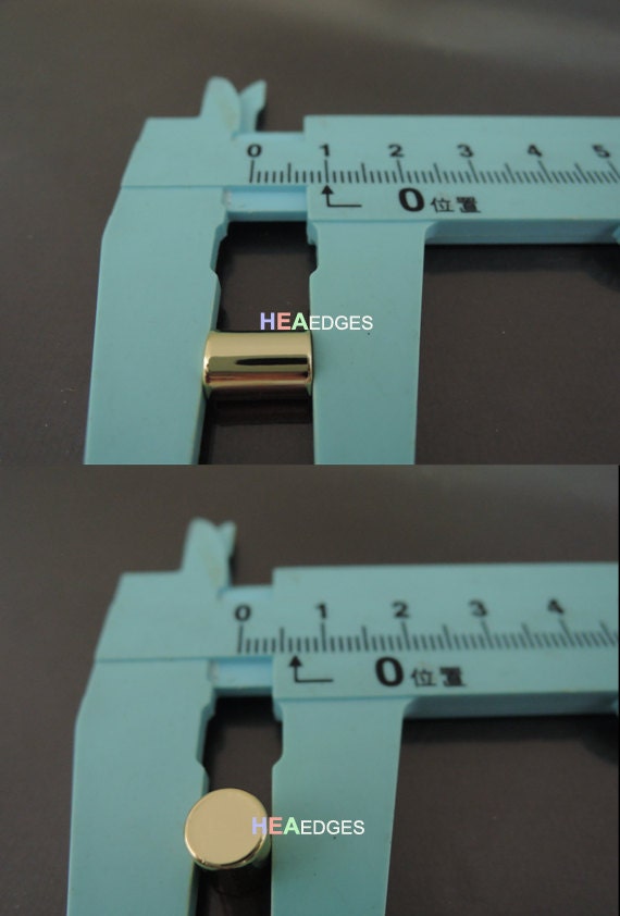 Gold End Cap without Loop and Hole 5mm 6pcs Finding Gold