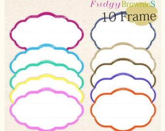 Unique oval clip art frame related items | Etsy