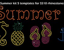 Popular items for rhinestone templates on Etsy