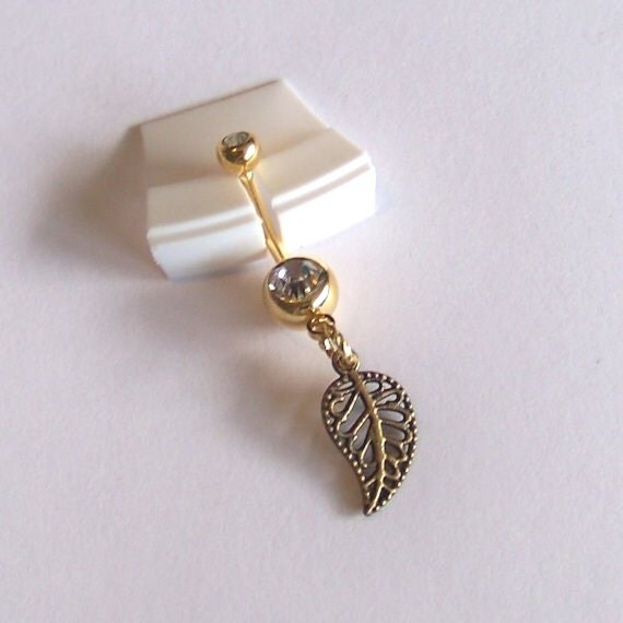 Gold Belly Button Ring Belly Button Jewelry Navel Piercing