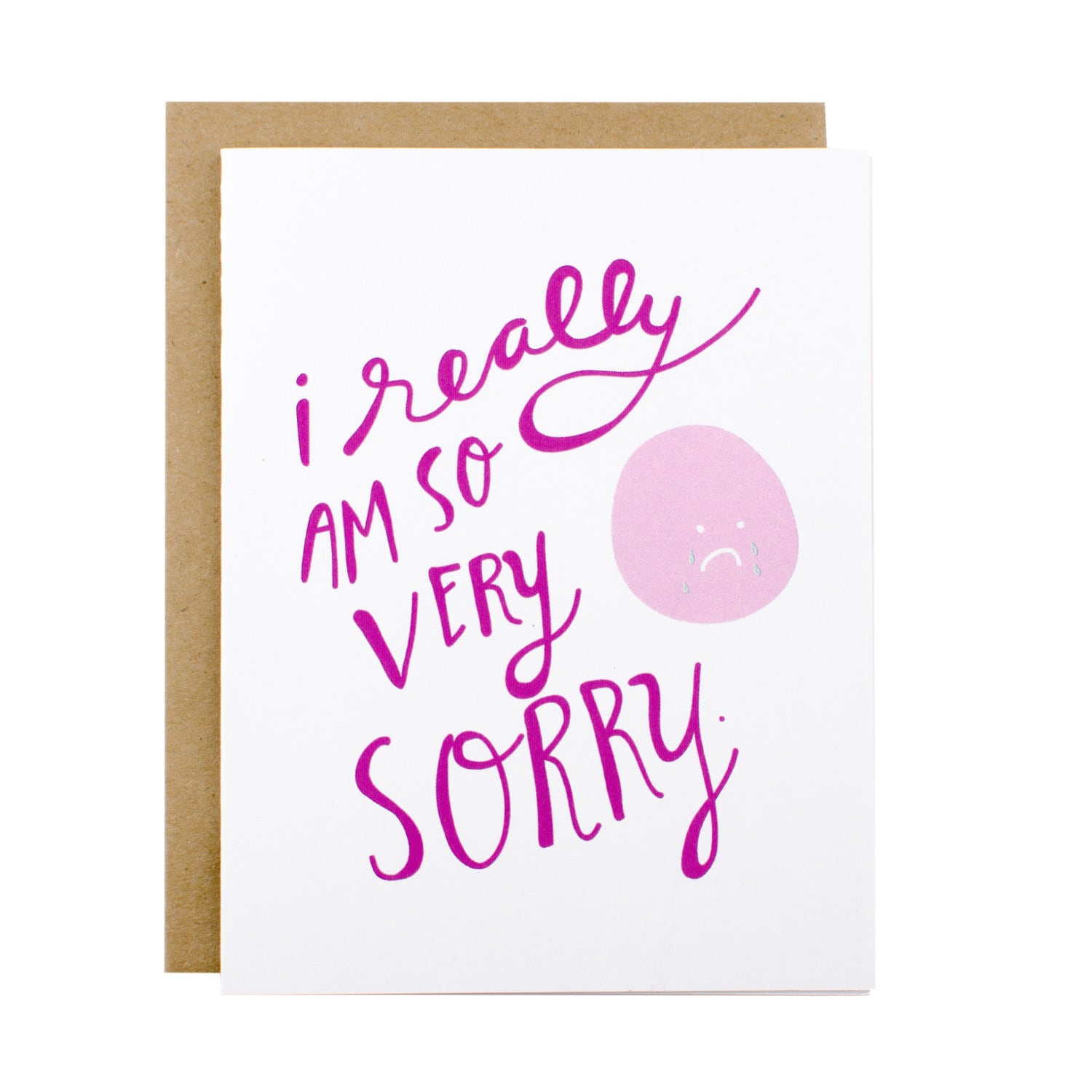Sympathy Card Sorry Card Apology card Im sorry So Very