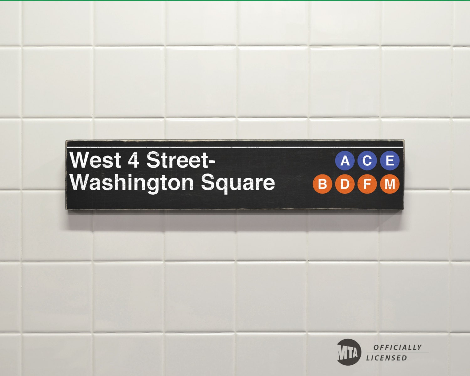 West 4 Street Washington Square New York City by SidewaySigns