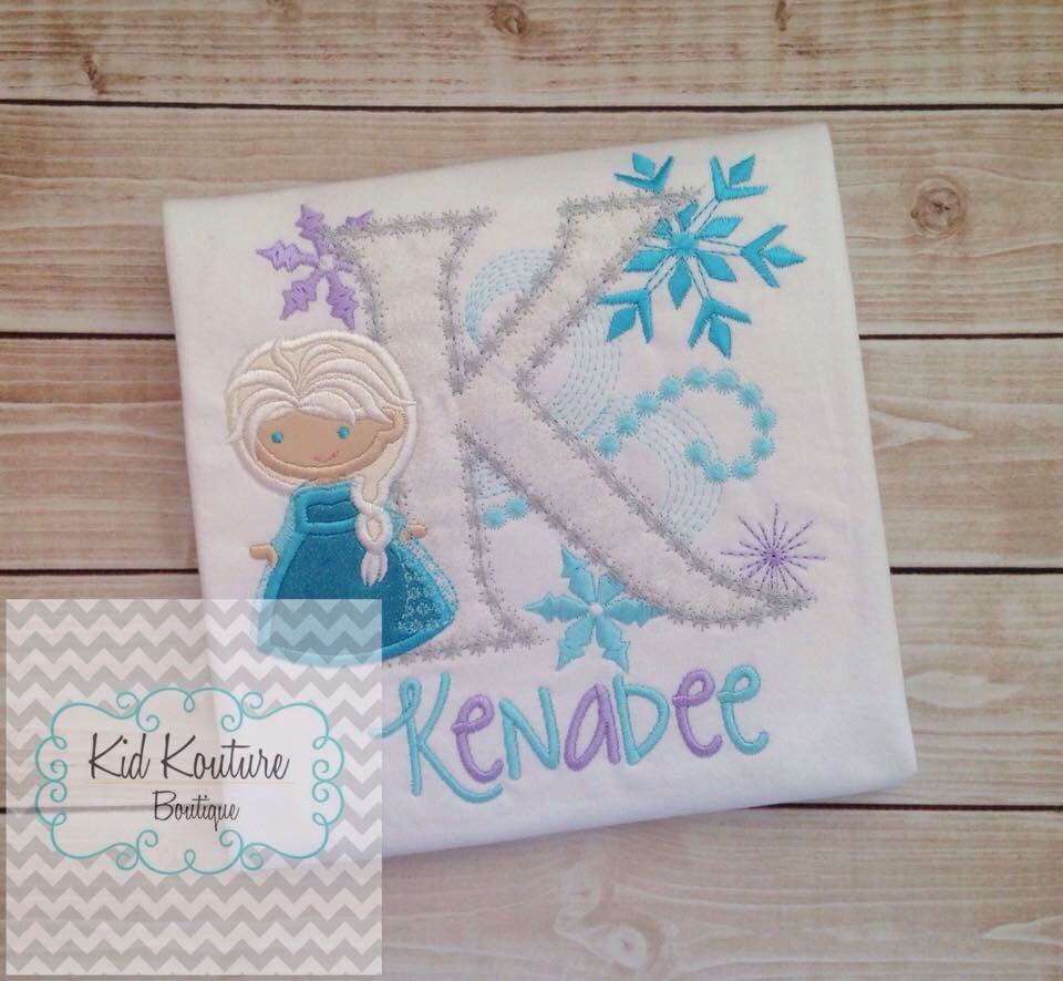 Frozen Ice Princess shirt by KoutureKid on Etsy