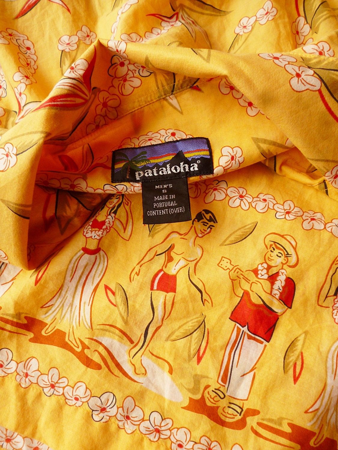 Rare Pataloha Made in Portugal Hawaiian Aloha Hula girls Floral hawaii ...